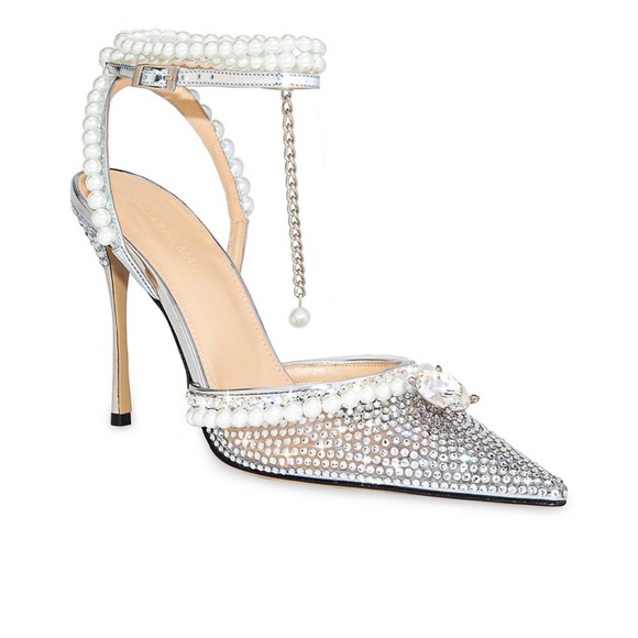 MACH & MACH | Shoes | Mach Mach Diamond Of Elizabeth Embellished Pvc ...